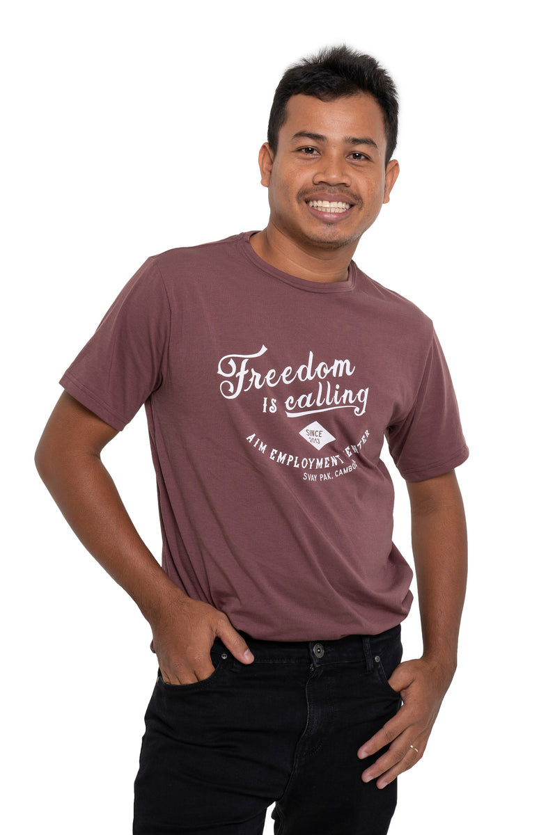 Freedom is Calling Classic Crew Neck Tee – AIM Apparel